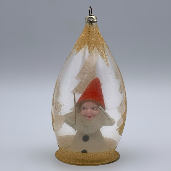 Vintage | Holiday | Vintage 5s West Germany Elf Diorama Glass Christmas ...